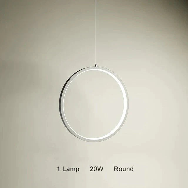 Modern LED Simple Pendant Lights For Living Room Kitchen Dining Room ...
