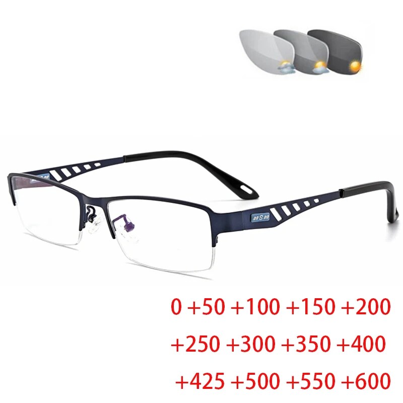 Men's Business Sun Transition Photochromic Reading Glasses Men Women ...