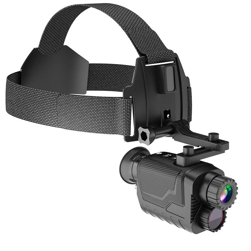 BekinTek 4K Helmet Mounted Night Vision Monocular Head Mountable ...