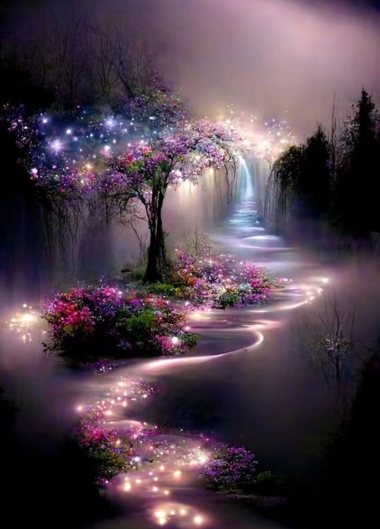 Dreamscape Tree (velvet cloth) AB drill full round/square diamond painting