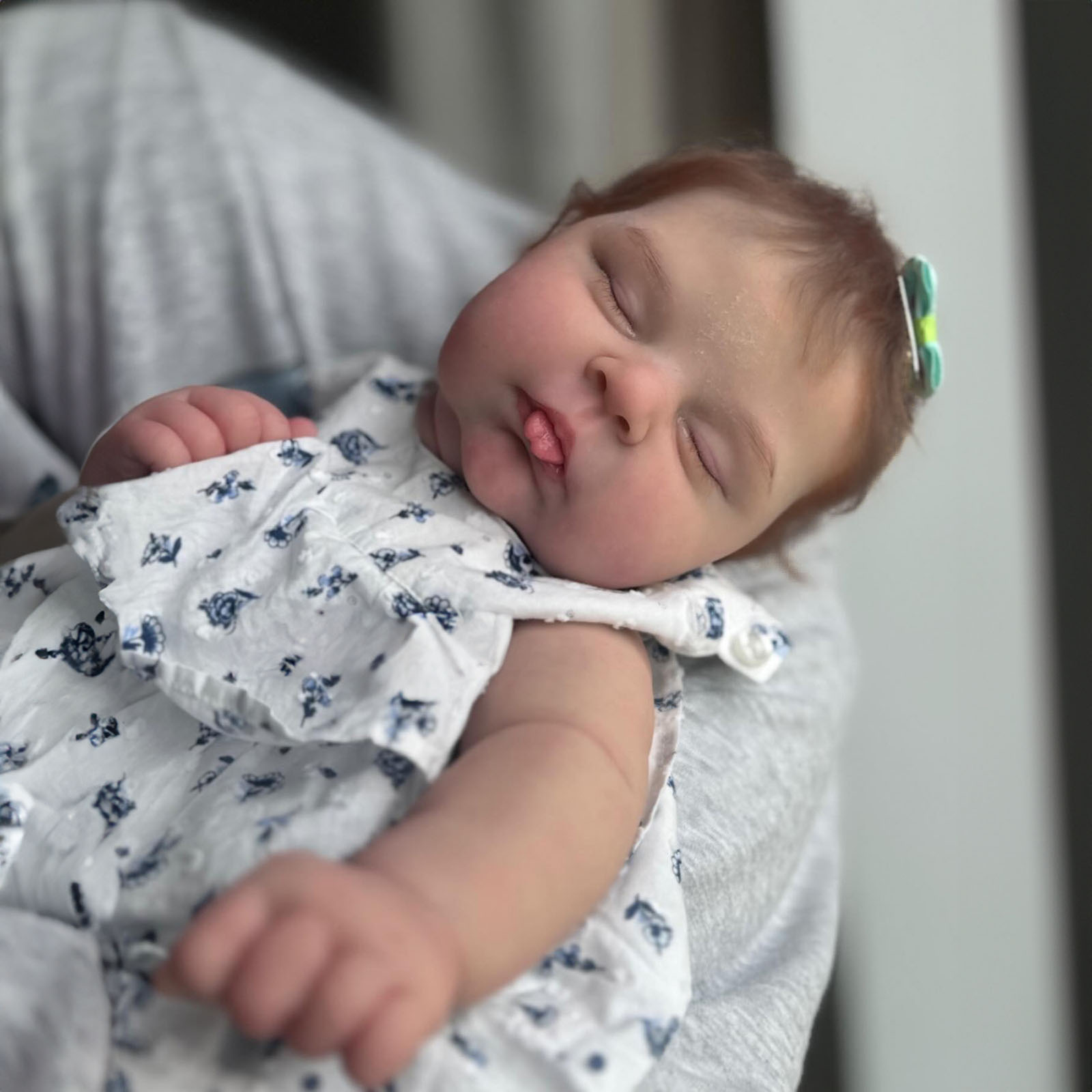 [New Series] 20" Handmade Lifelike Reborn Hand-Painted Hair Baby Girl ...