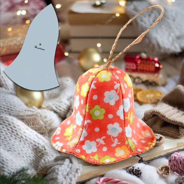 DIY Fabric Christmas Bells Template + Instructions