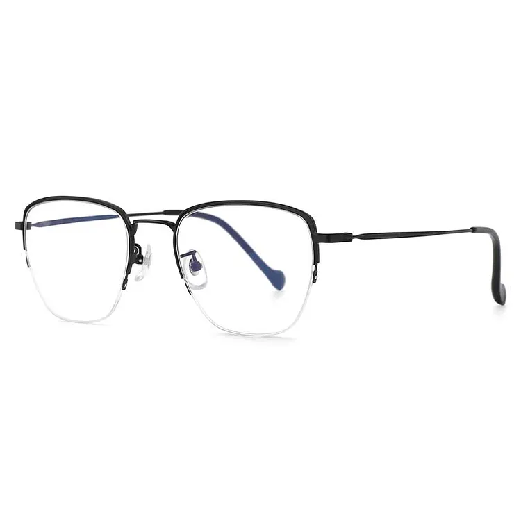53598 Retro Men Half Frame Optical Glasses Frames Women Computer Eyeglasses