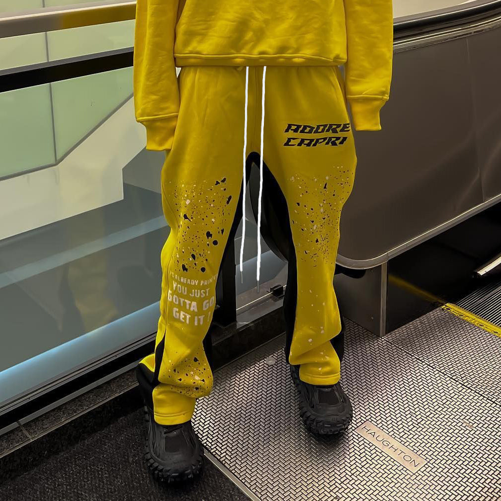 Adore Capri Print Flared Trousers