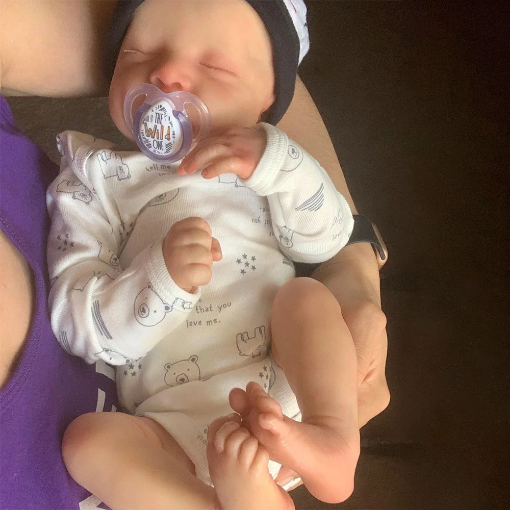 12'' Reborn Real Sleeping Baby Doll Boy Named Nikolai with Handsome ...