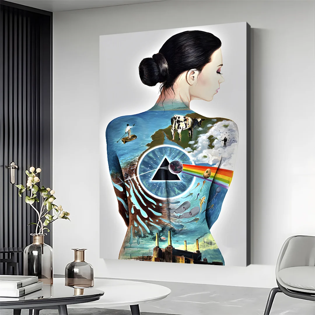 Pink Floyd Album Covers Canvas Wall Art