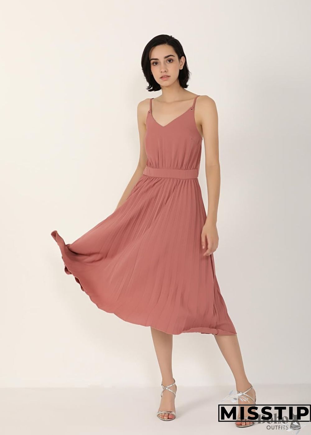 Boho Chic Midi Dress Ruby - MissTip