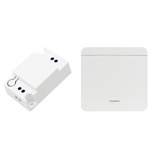 Wireless wall switch 433 mhz RF transmitter and receiver remote switch ...