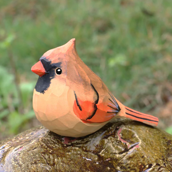 Cardinal Handmade Wood Carving