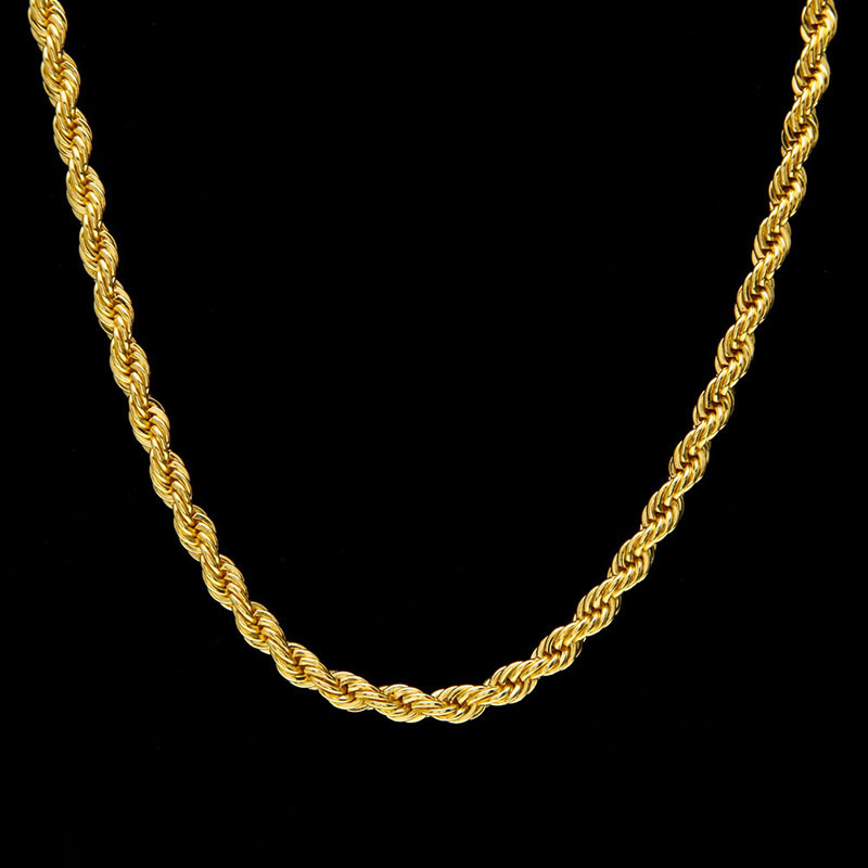 Solid Gold Rope Chain
