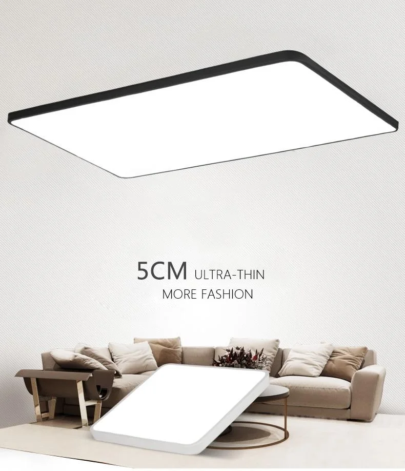 Ultra-thin Square LED Ceiling Lamp Kitchen Light Fixtures Living Room ...