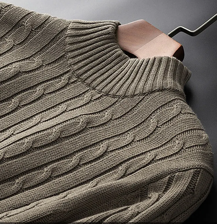 100% Cotton Half Turtleneck Sweater