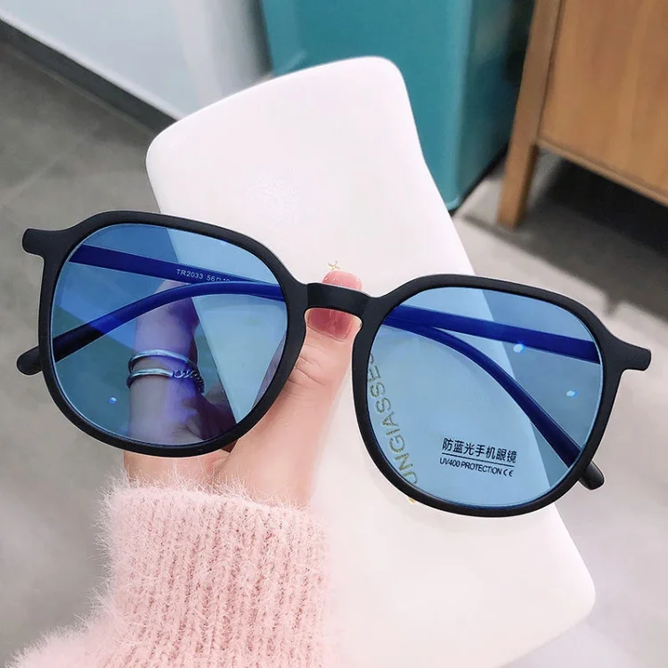 Anti-blue Light Optical Myopia Finished Glasses Black Frame ...