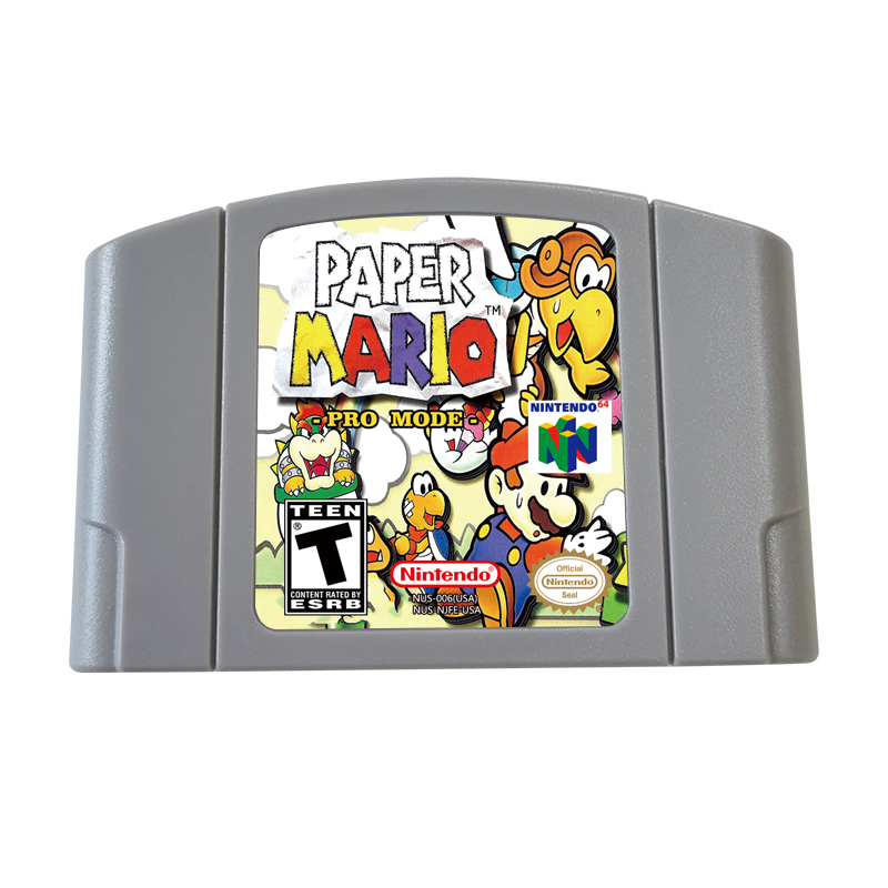 Paper Mario Pro Mode N64 Cartridge For Nintendo 64 Game Console