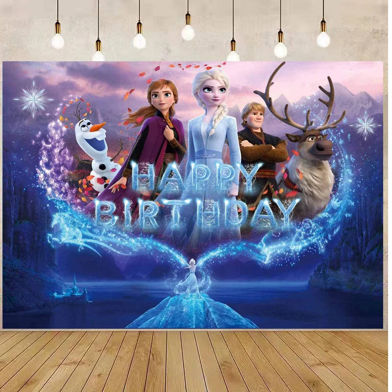 Shop Affordable Frozen Elsa Princess Girls Birthday Backdrop for Party