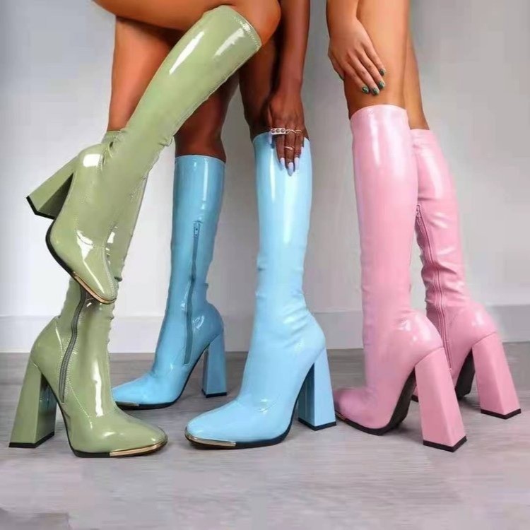 DANISH PASTEL AESTHETIC VINYL BOOTS (4.5-11)