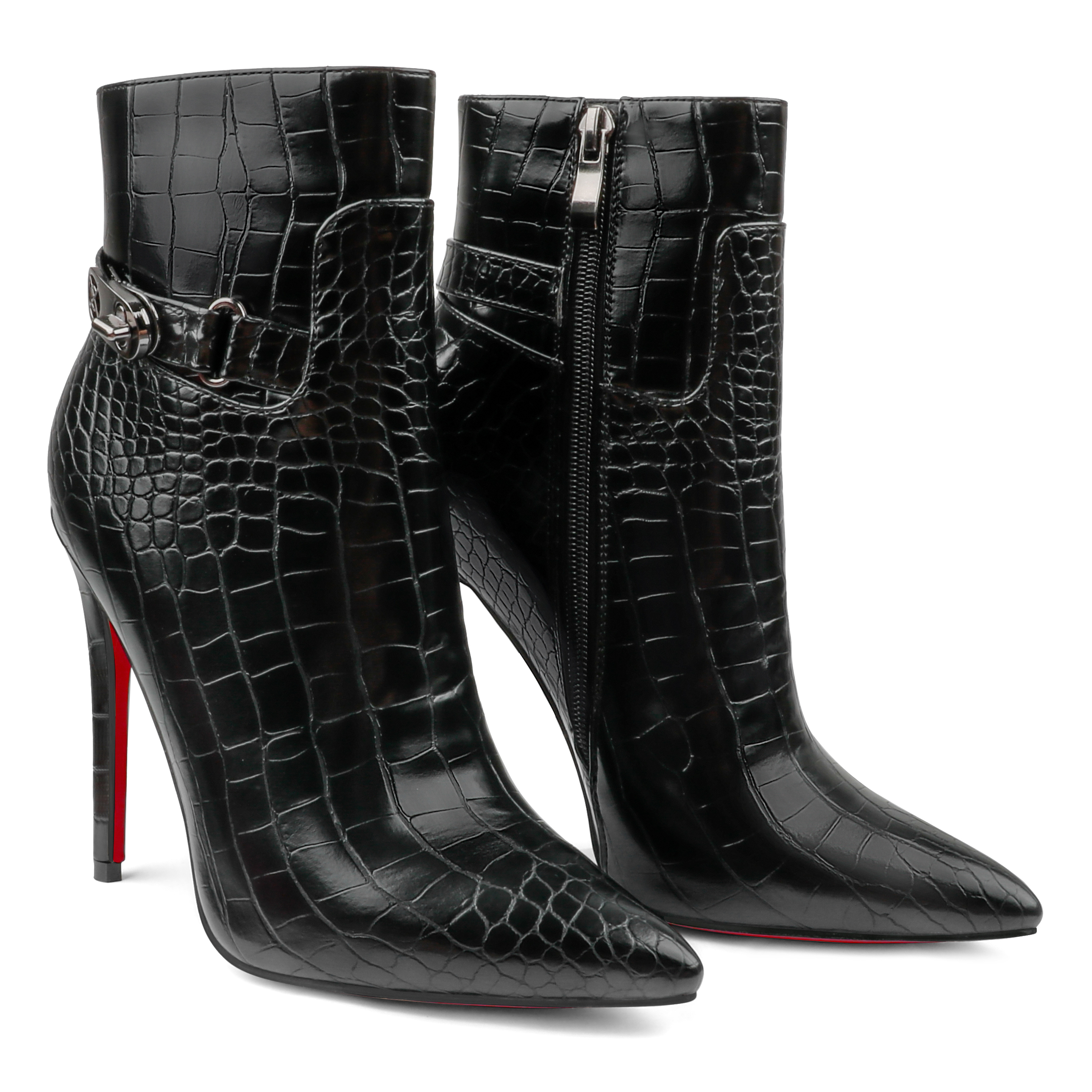 Red Bottom Ankle Boots