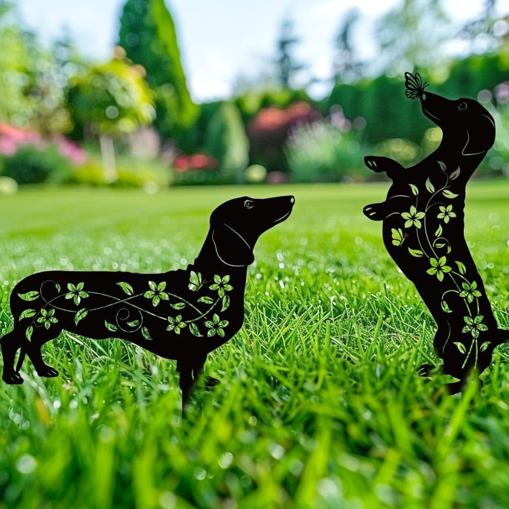 🐾Dachshund Metal Garden Stakes - Rust Proof Outdoor Dog Decor for Yard ...