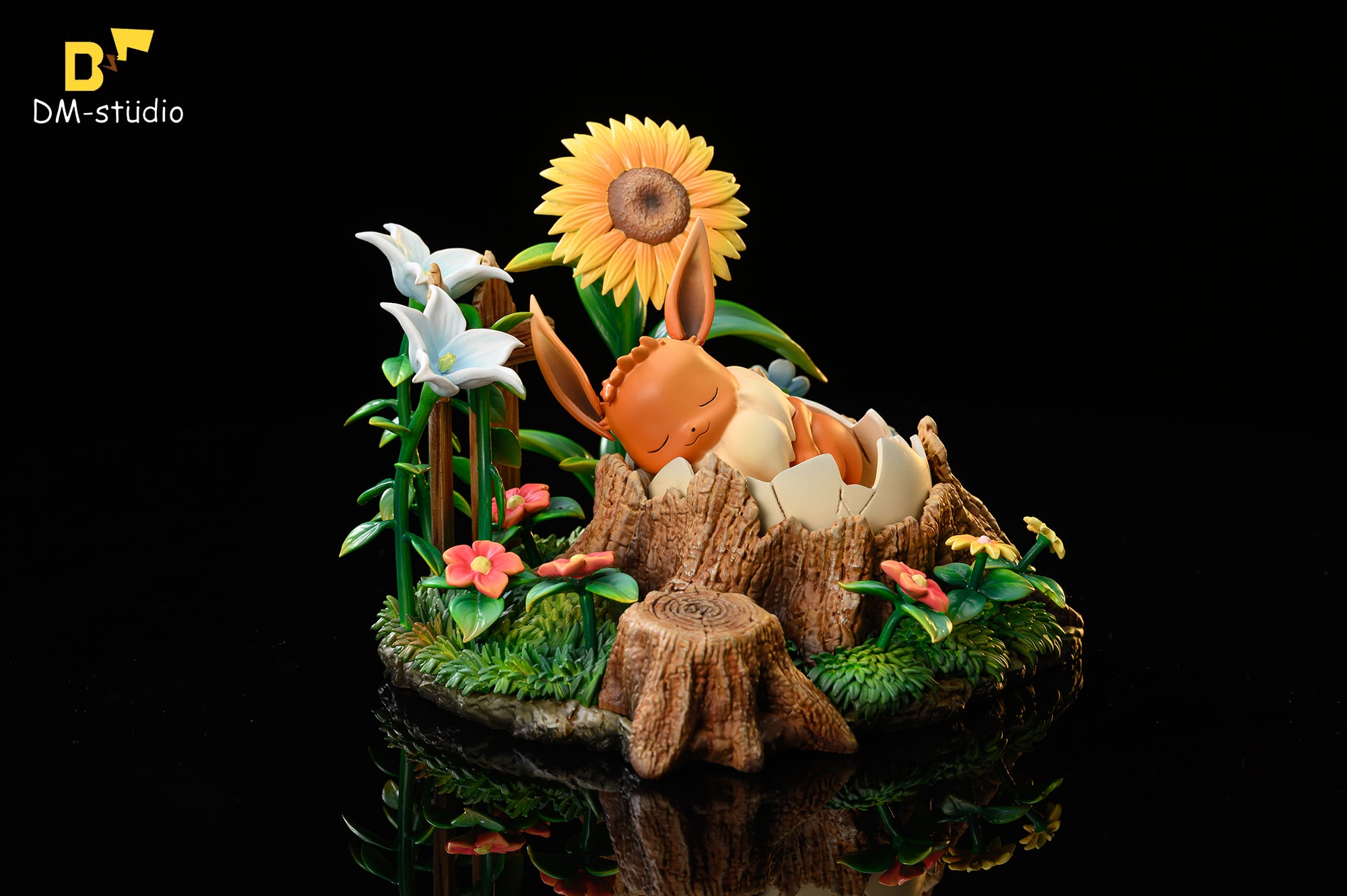 Sleeping Eevee - Pokemon Resin Statue - DM Studios [In Stock]