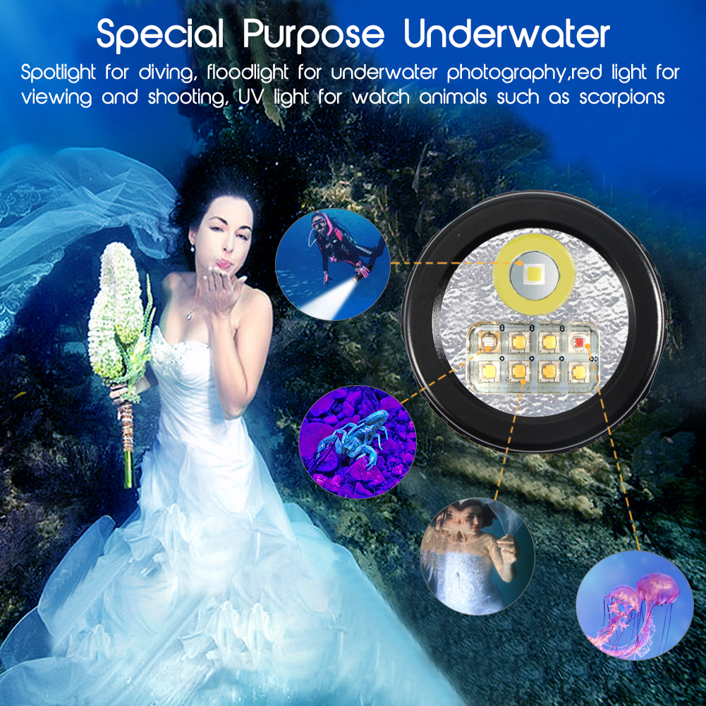 APLOS AP70 Scuba Diving Video Light, 6000 Lumen, 135 Degrees Wide Beam ...