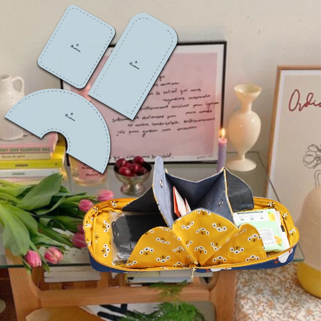Foldable Crossbody Bag Sewing Templates(3PCS)-Tutorial Included