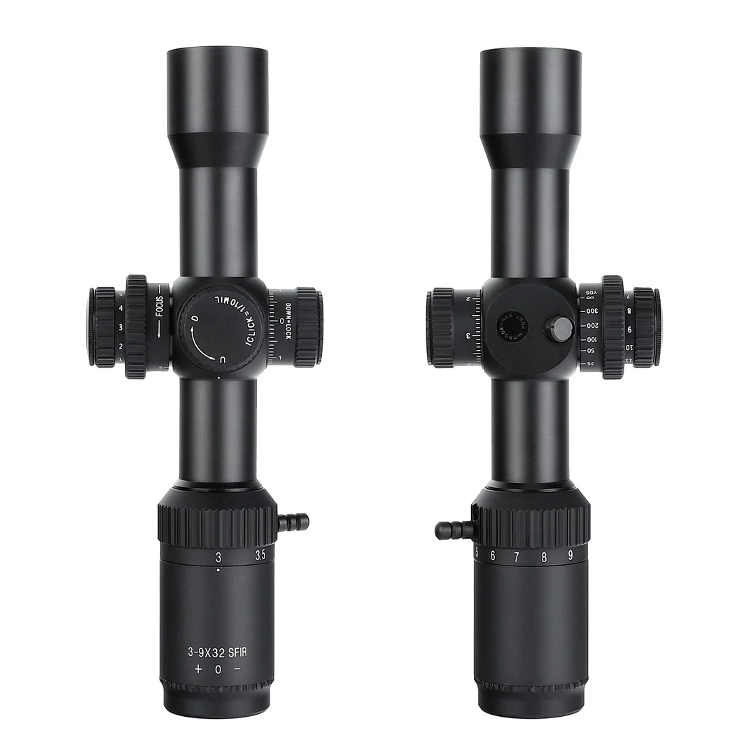 ohhunt® 3-9X32 SFIR Scope,Side Parallax,Mil Dot Reticle,Red ...