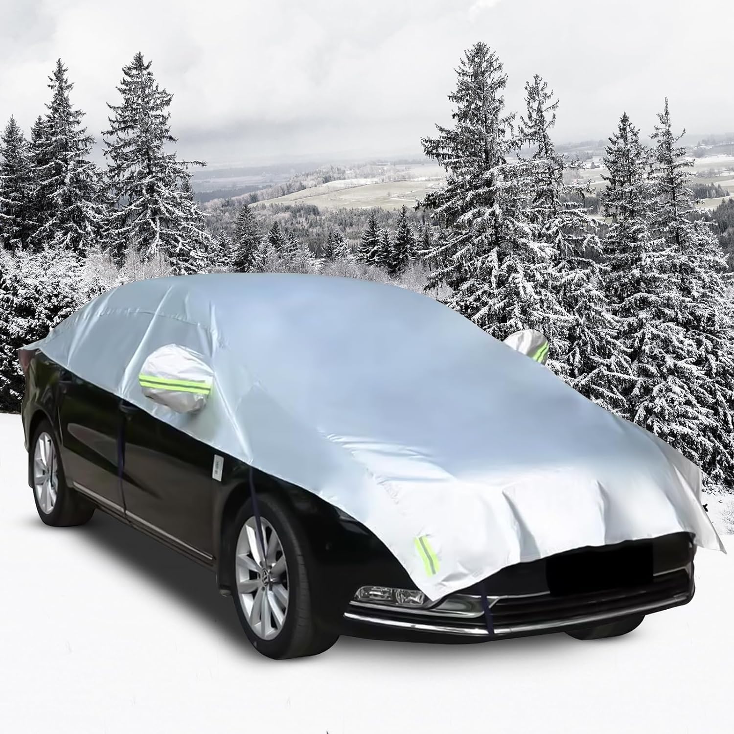 Half Car Cover Waterproof Universal Sun Protection