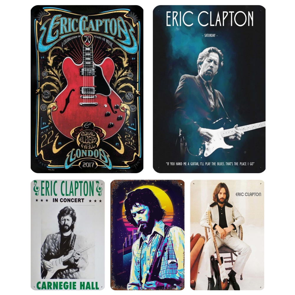 (Multi Style)Eric Clapton - Metal Tin Signs(8*12Inch/12*16Inch)