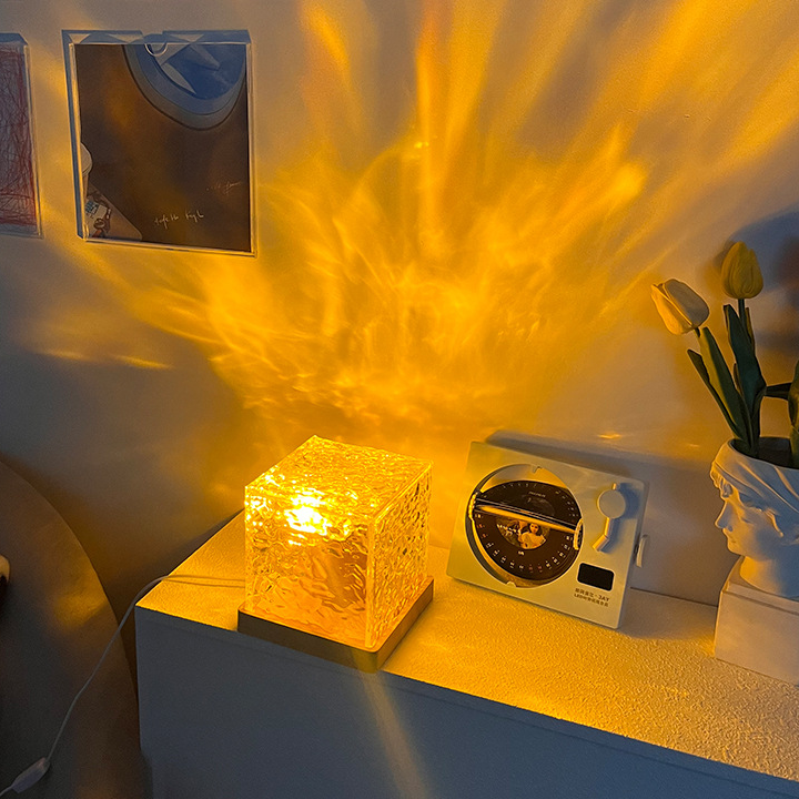 Dynamic Water Wave Projector Lamp - 16 Colors Changing Night Light