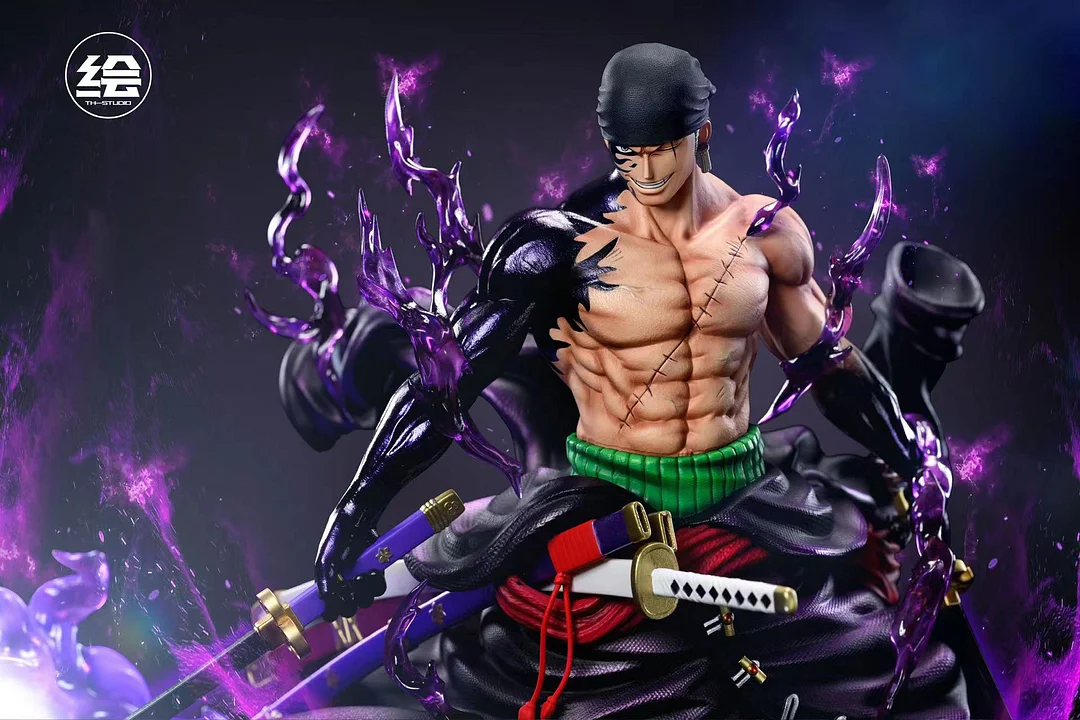 Enma Befall Roronoa Zoro with LED - ONE PIECE Resin Statue - T-H Studios