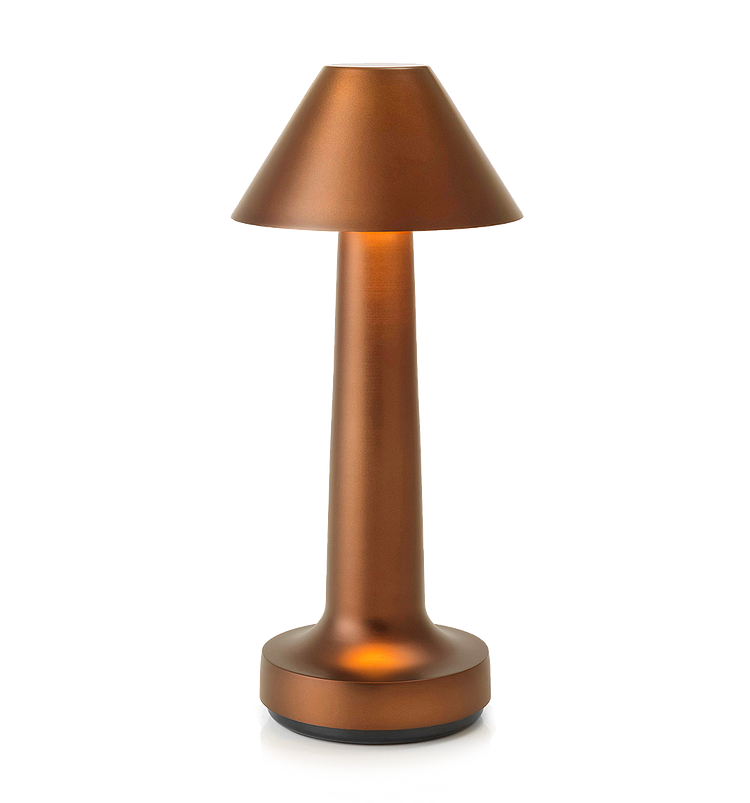LED Enclosed Conical Table Lamp