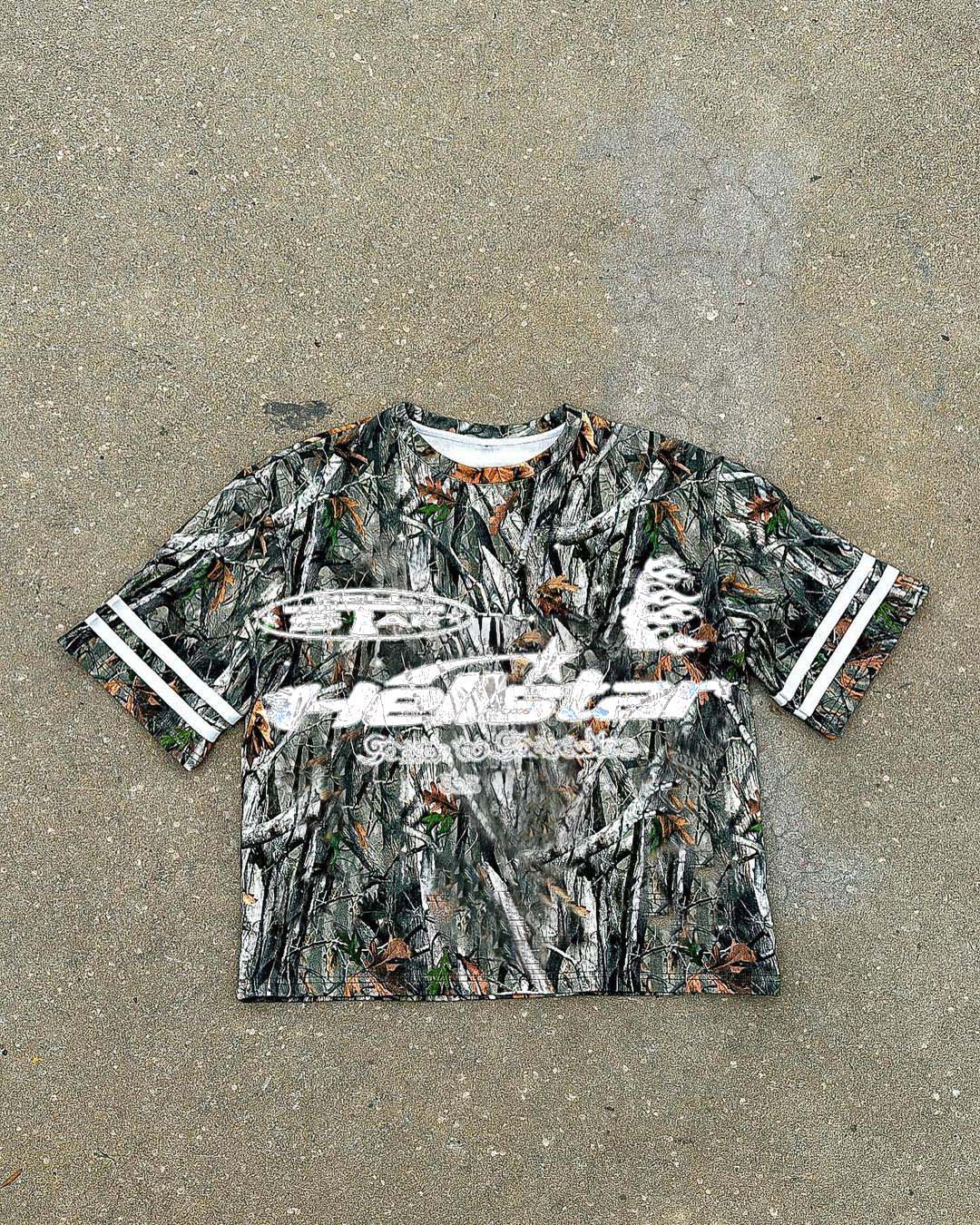 Vintage Hellstar Camo Graphic Short Sleeve T-Shirt - SOPULA