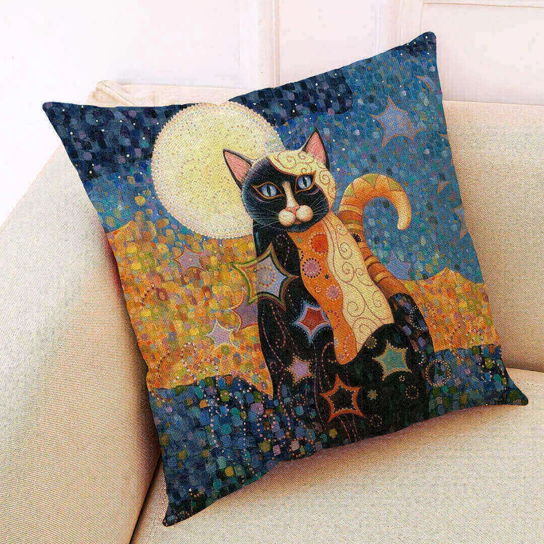 Gustav Klimt Cats Art Pillowcases
