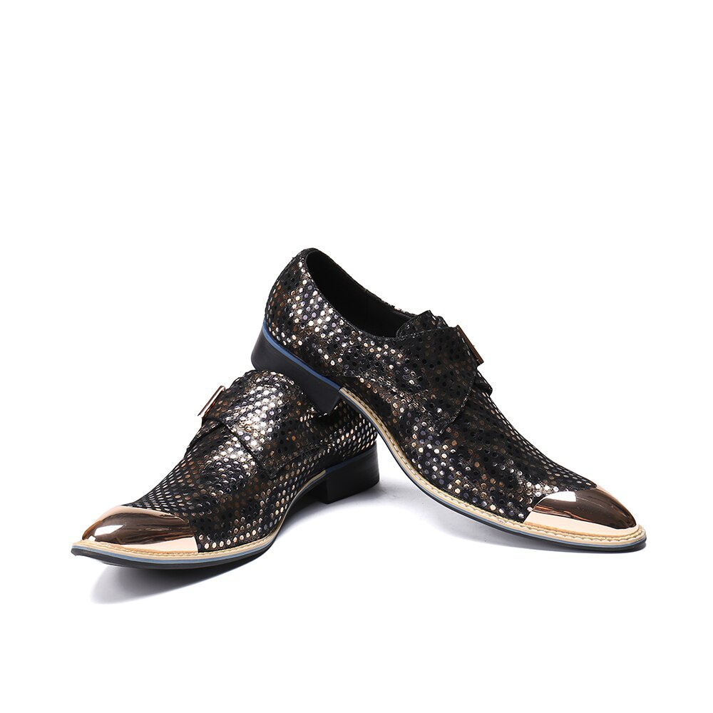 Italian Style Men Formal Shoes Leather Men Oxford Shoes Banquet Buckle ...