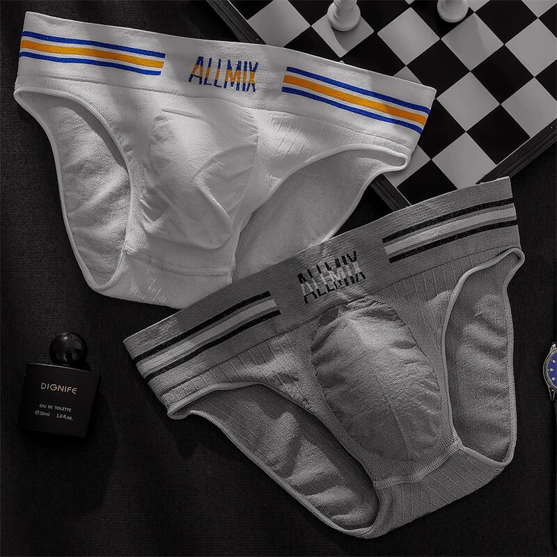 Uaang interior hombre sexy underwear men color striped letter sport ...