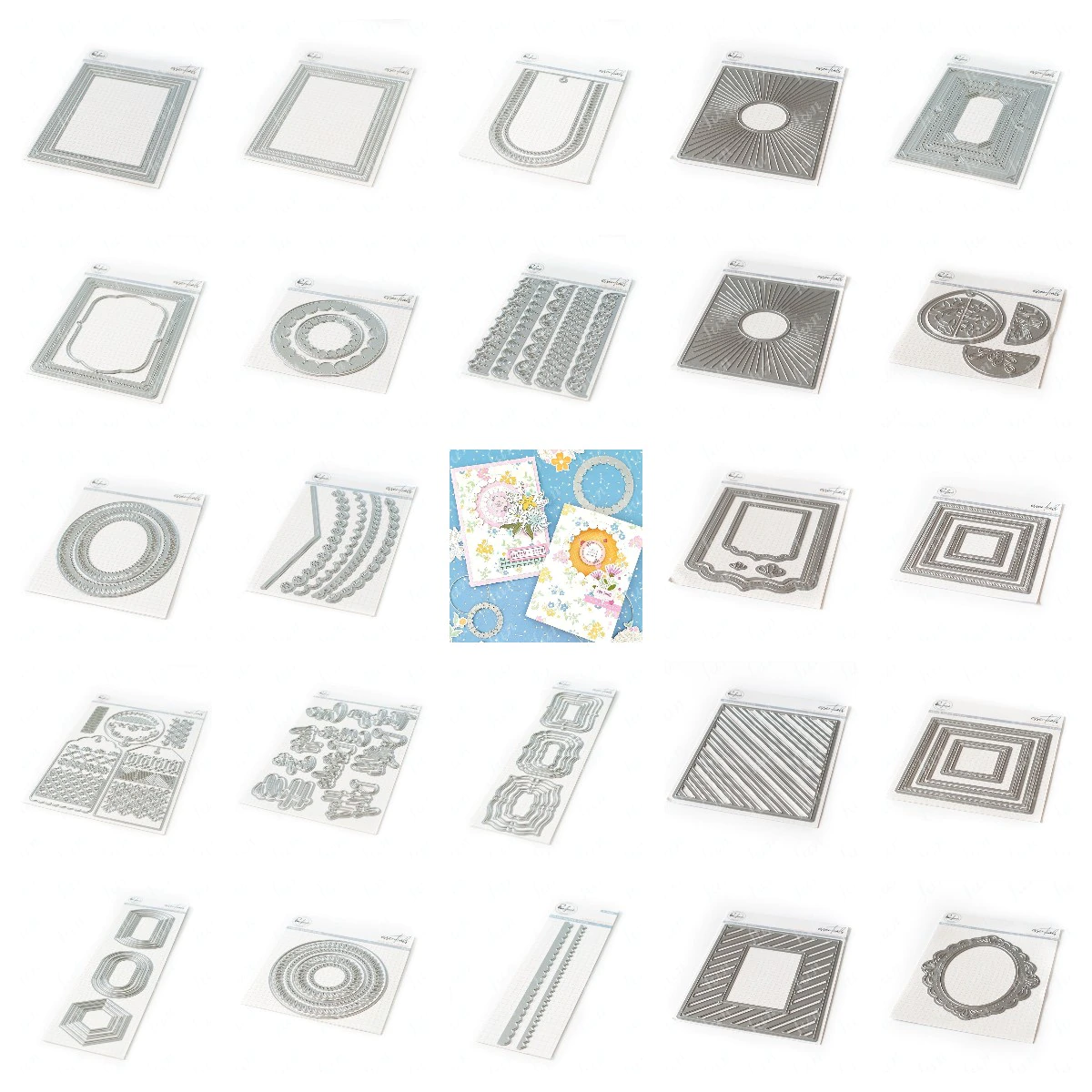 Nigikala Lacey Fancy Label Stripes Oval Squares Frame Background Dies ...