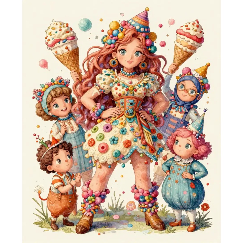 Elvi💎 Collaboration |Colorful Candy Characters– Partial AB & Fairy Dust ...