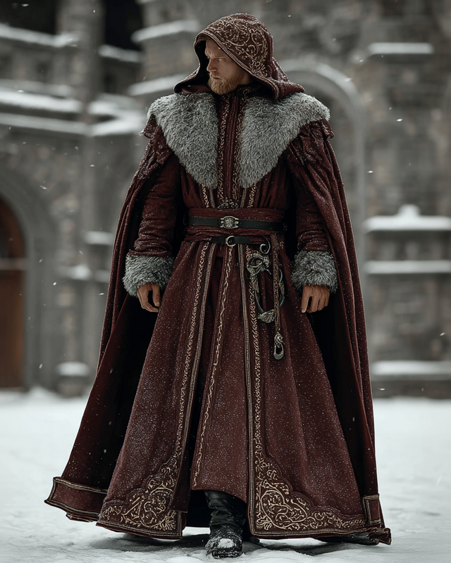Men's Christmas Party Daily Wear Cape Coat 5047