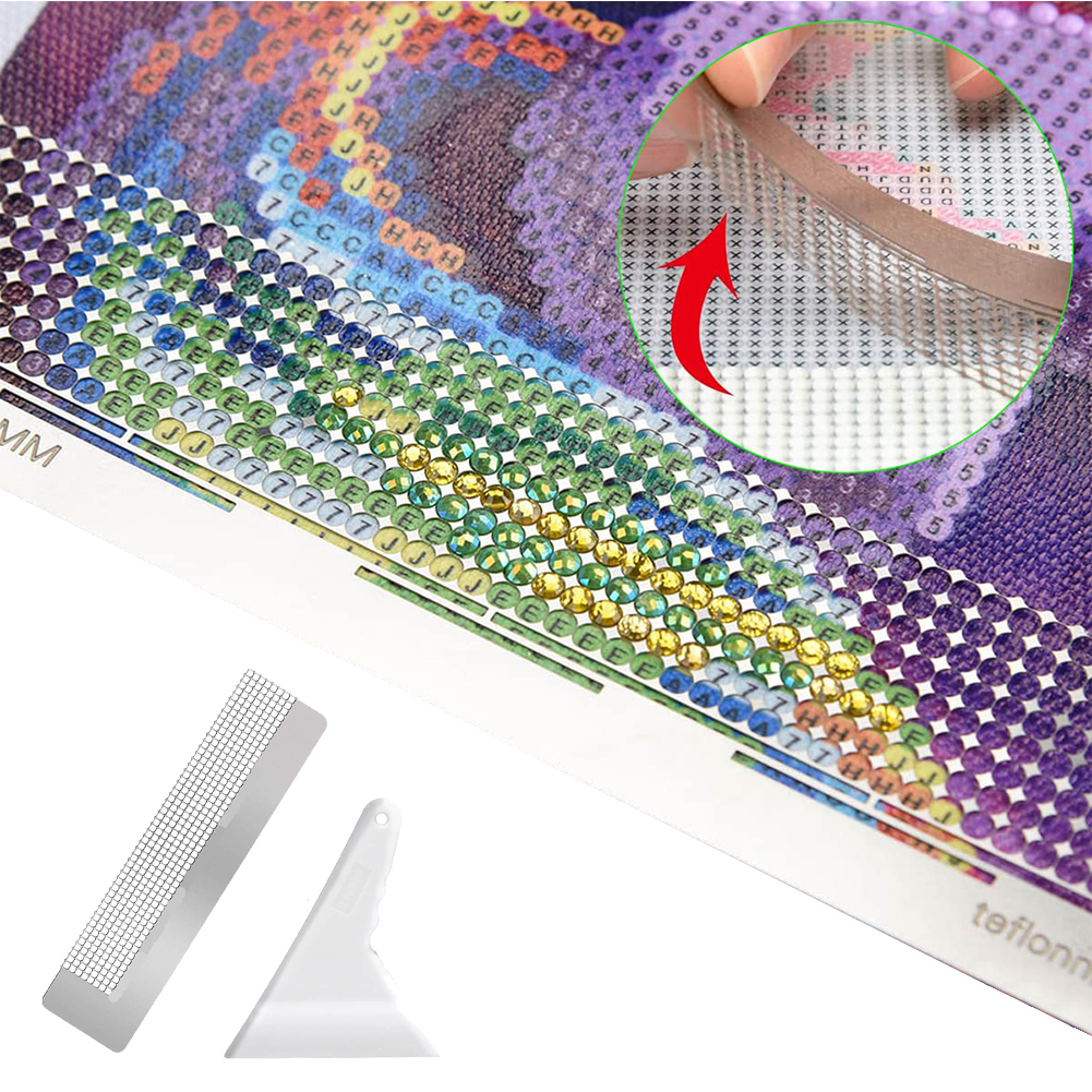 Diamond Painting Ruler with 400 Blank Grids Diamond Art Paint Fix Tool Kit