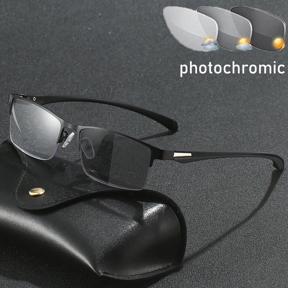 Outdoor Color Changing Near Far Sight Glasses Unisex Women Men Half ...