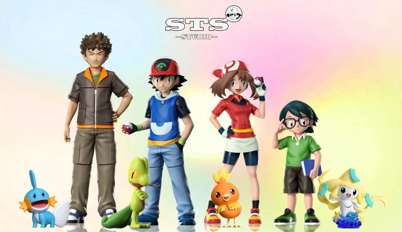 1/20 & 1/8 Scale World Zukan Main Characters of Pokemon AG Team ...