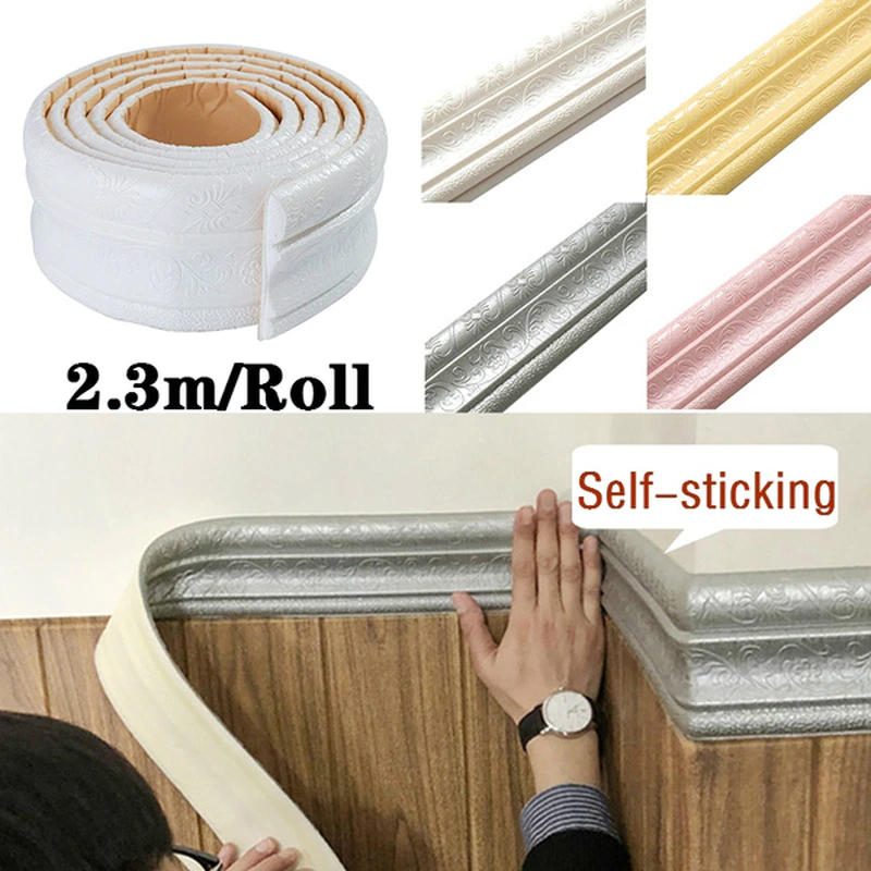 Athvotar Waterproof Foam Wallpapers Borders Self Adhesive Wall Border ...