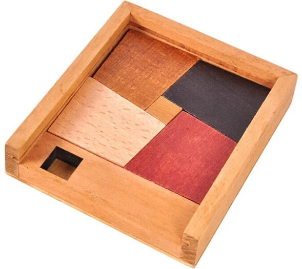 IQ Wooden Brain Teaser Burr Puzzles Traditional Intelligence ...