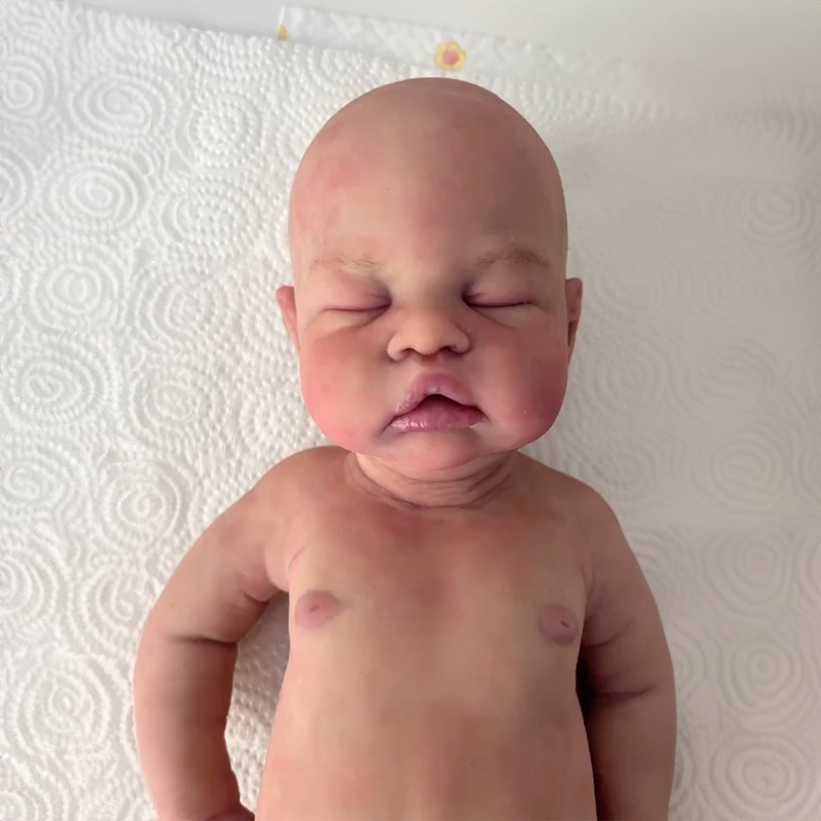 Newborn Sleeping Full Platinum Silicone Reborn Baby Doll Boy and Girl ...
