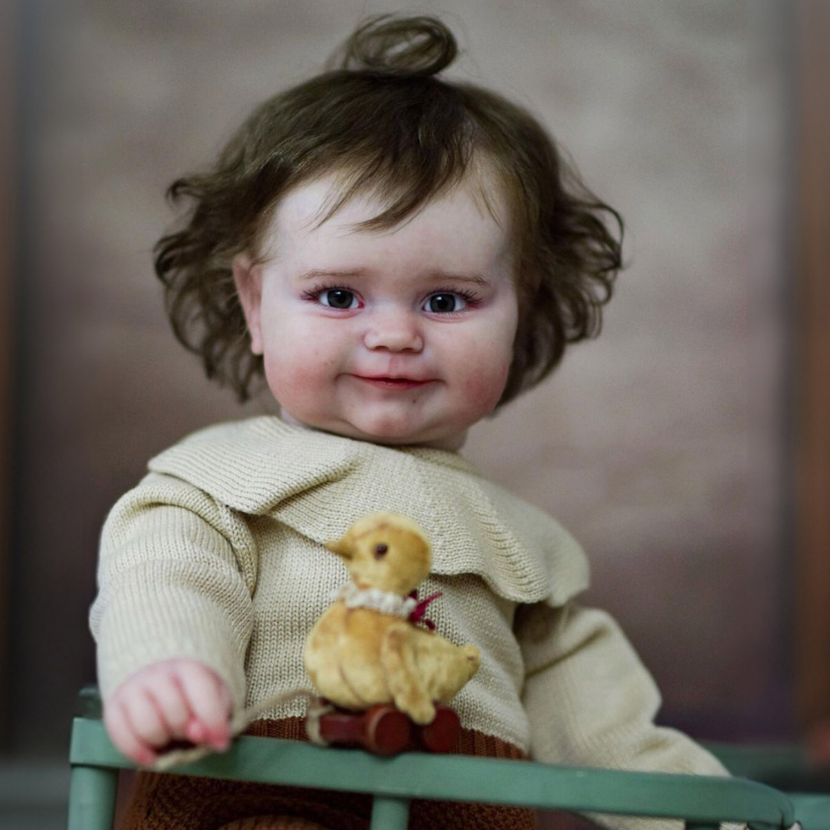[Heatbeat Coos and Breath] 20 Inches Reborn Lifelike Toddler Smiling ...