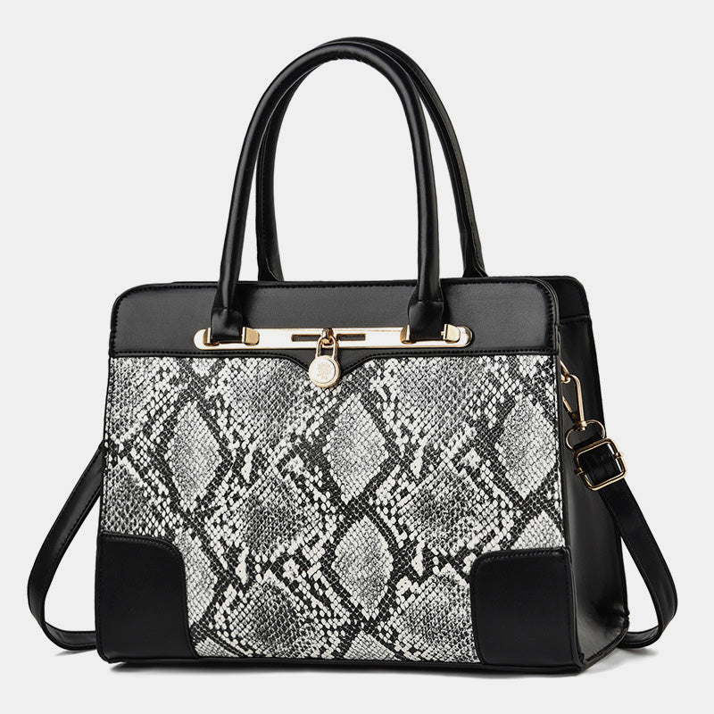 Vintage Women's Satchel Bag – Stylish Work Tote Shoulder Bag with Long ...