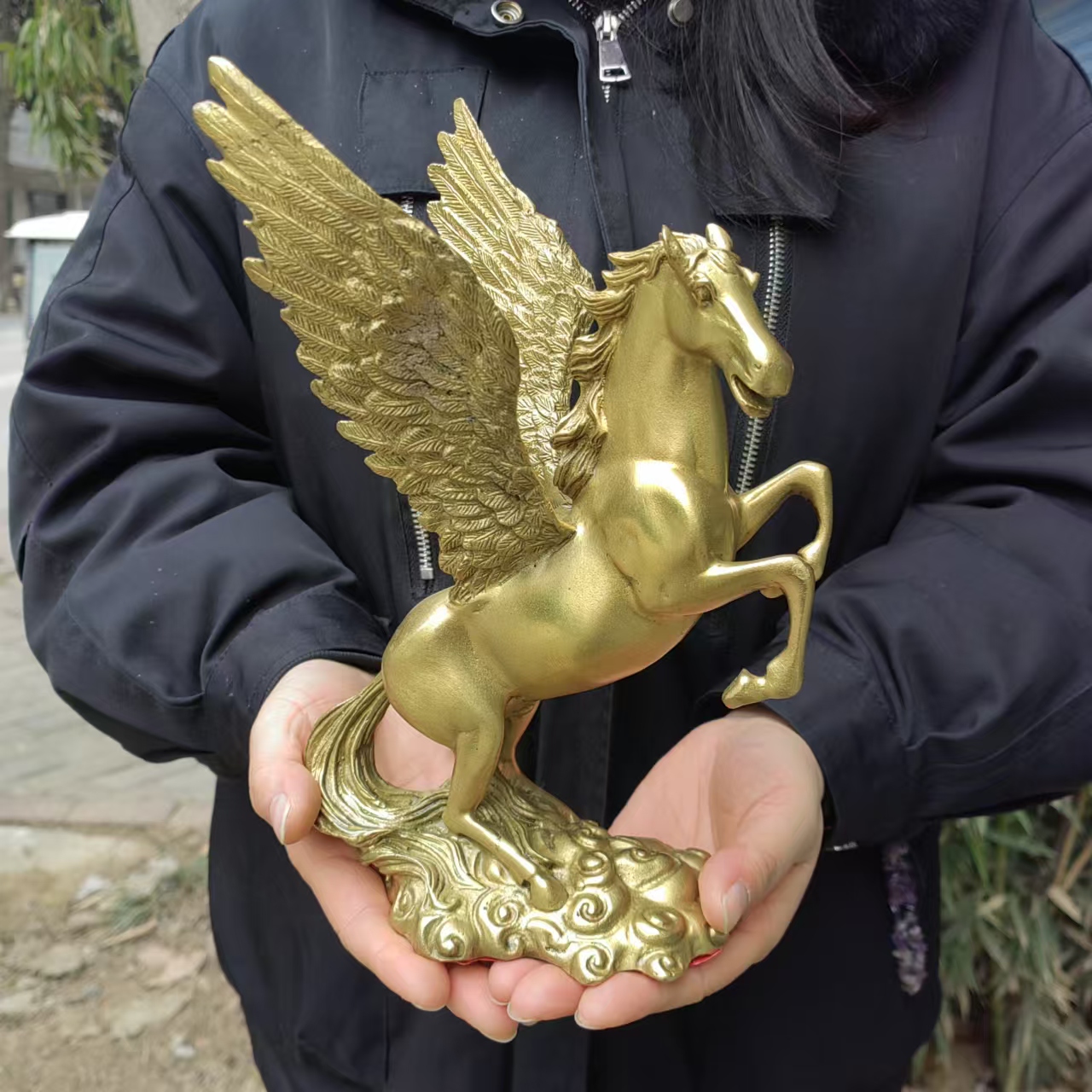 Unique Cooper Winged Horse Flying Pegasus God Greek Mythology Statue ...