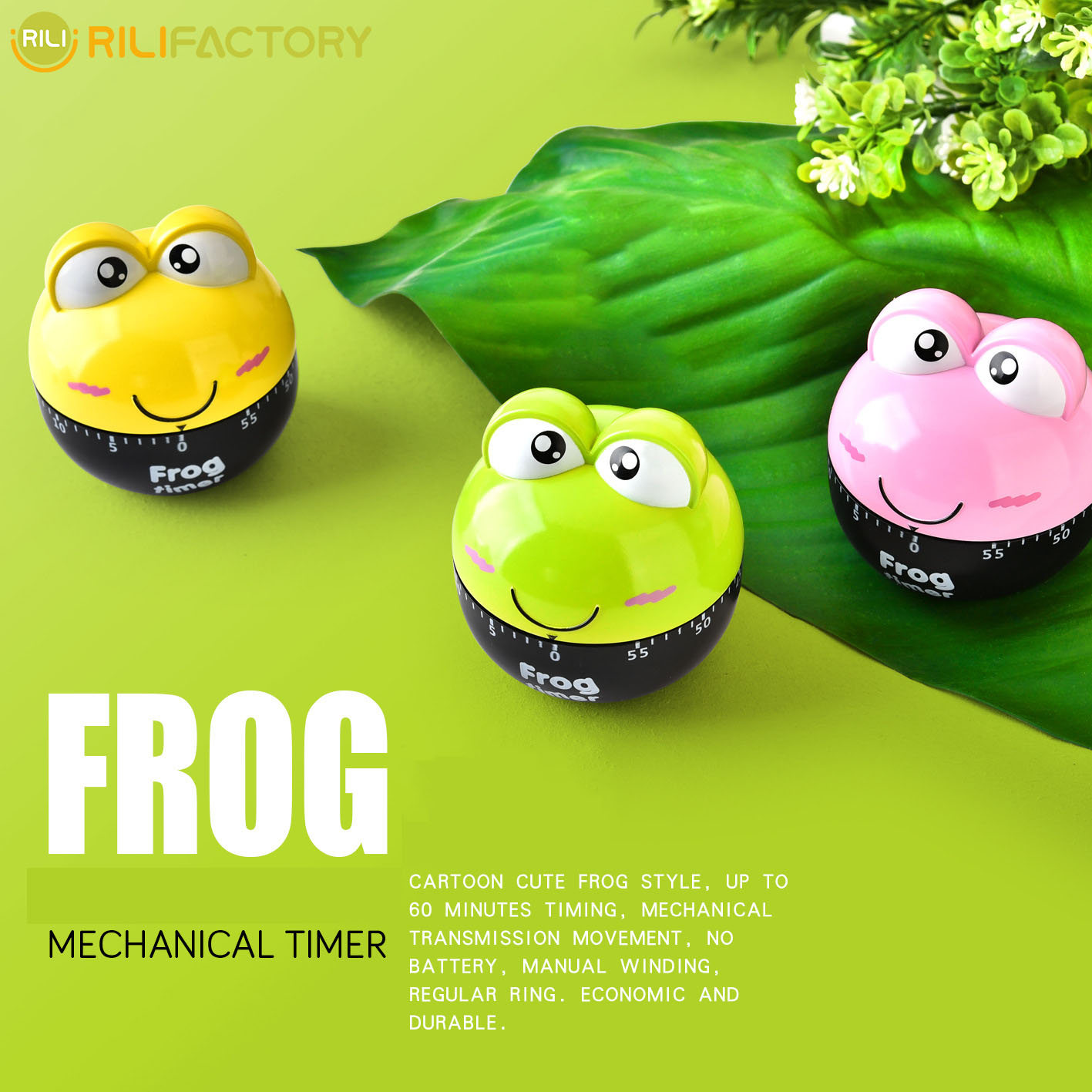 Cartoon Frog Timer - Manufacturer of Home Furnishings | Rilifactory
