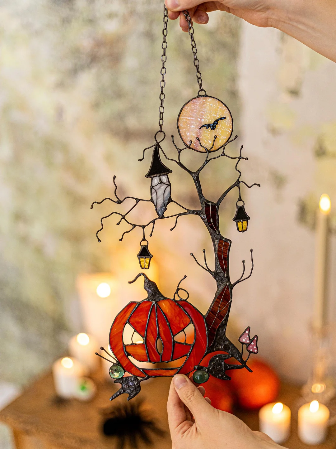 Pumpkin Mysterious Tree Stained Widgets Horror Home
