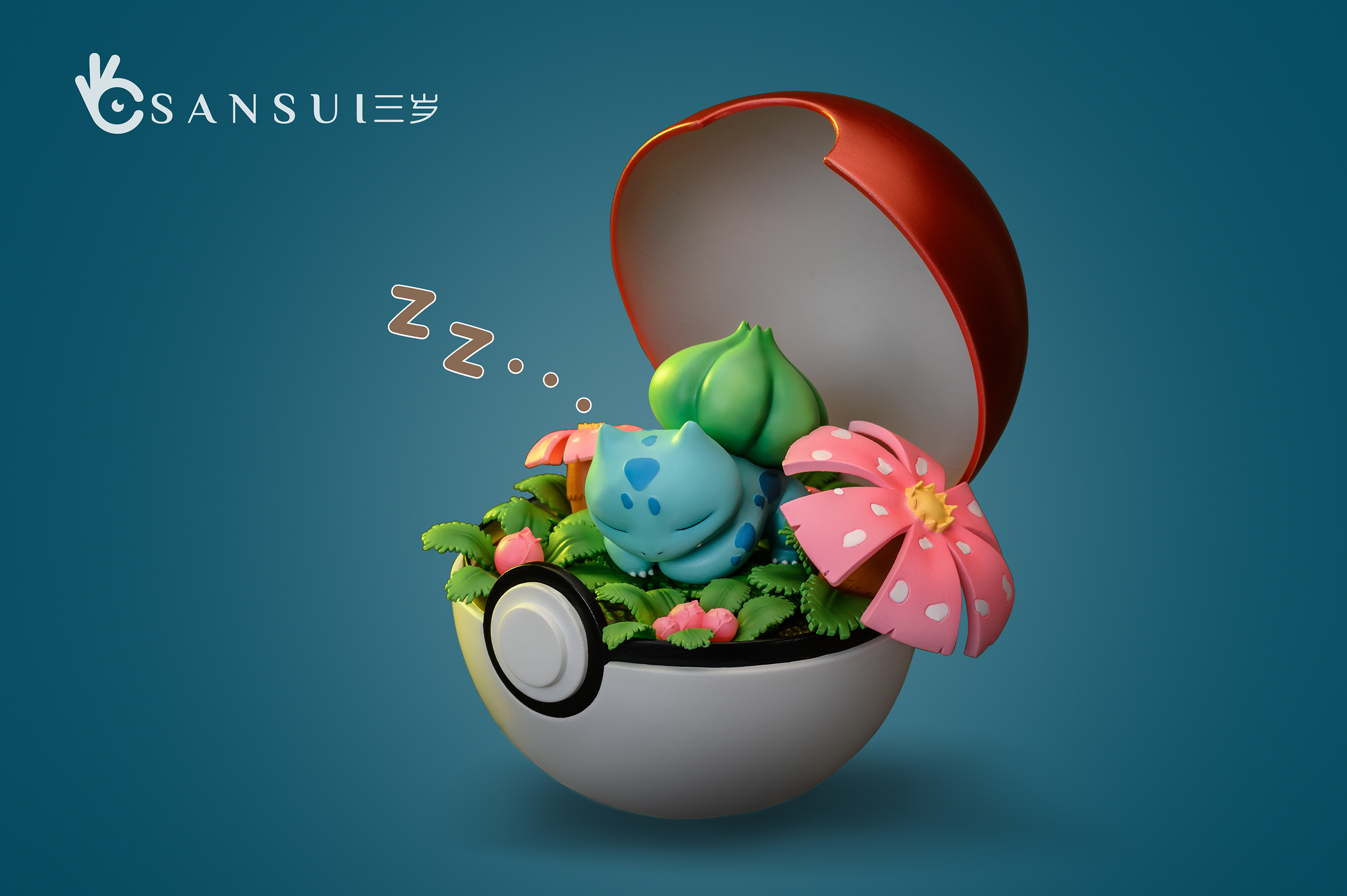 Bulbasaur's Poké Ball House - Pokemon Resin Statue - SANSUI Studios [In ...